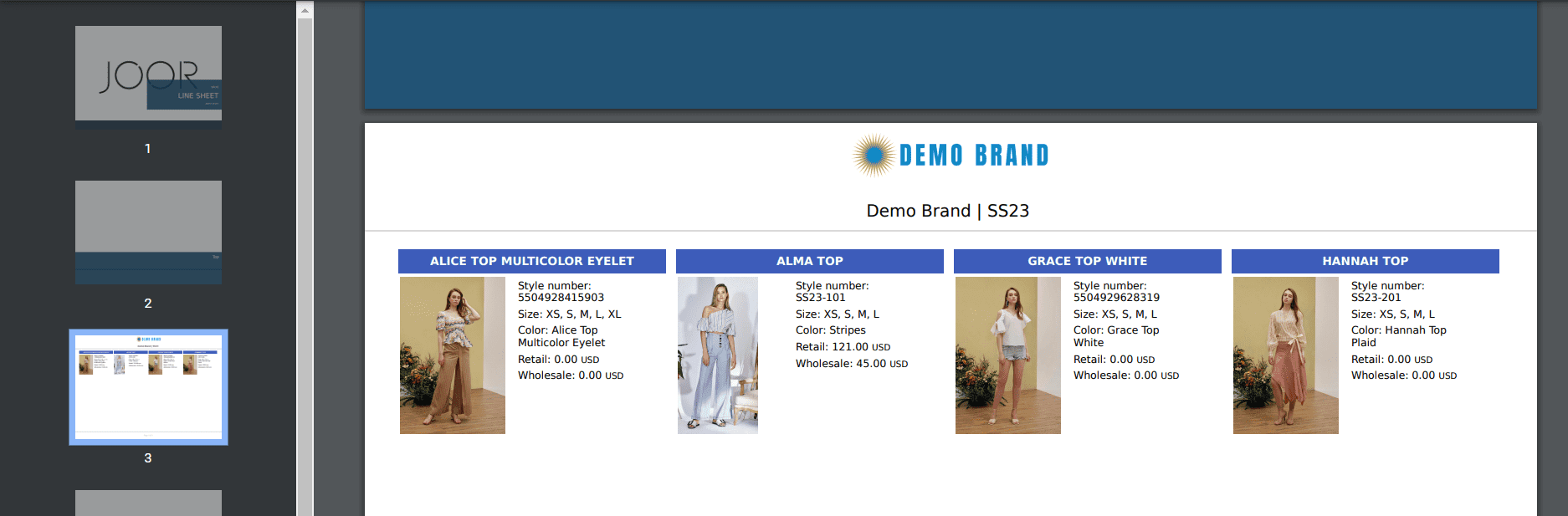 Best Linesheet Maker for Fashion Businesses - Uphance